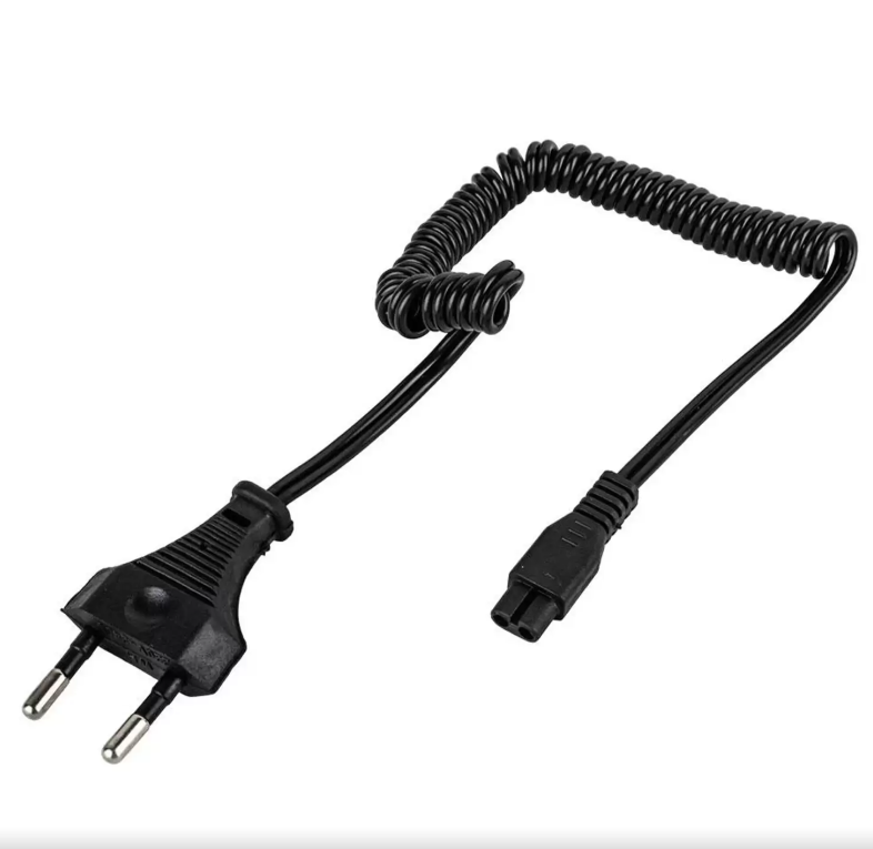 ES-18047 Traş Makinesi Kablosu Spralli Siyah